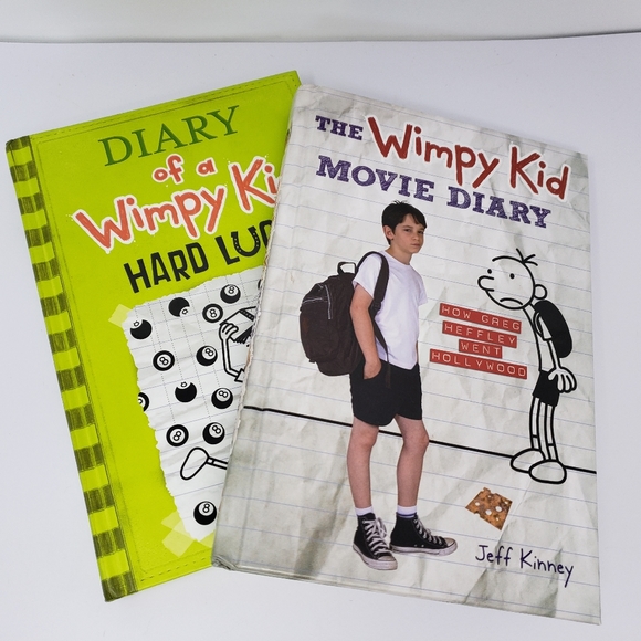 Other | Diary Of A Wimpy Kid Books Lot Of 2 Books Movie Diary Hard Luck ...